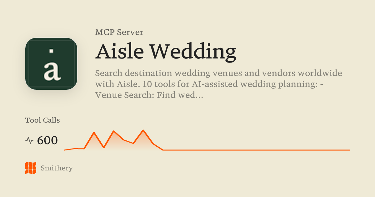 Aisle Wedding - MCP | Smithery