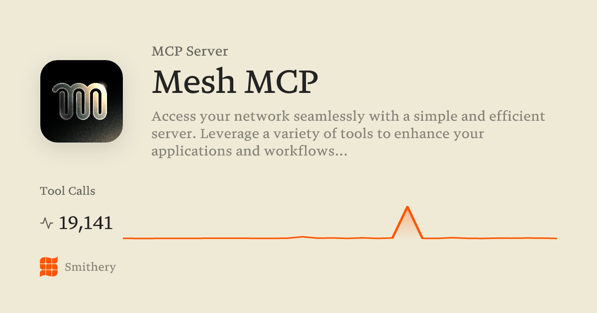 Mesh MCP - MCP | Smithery