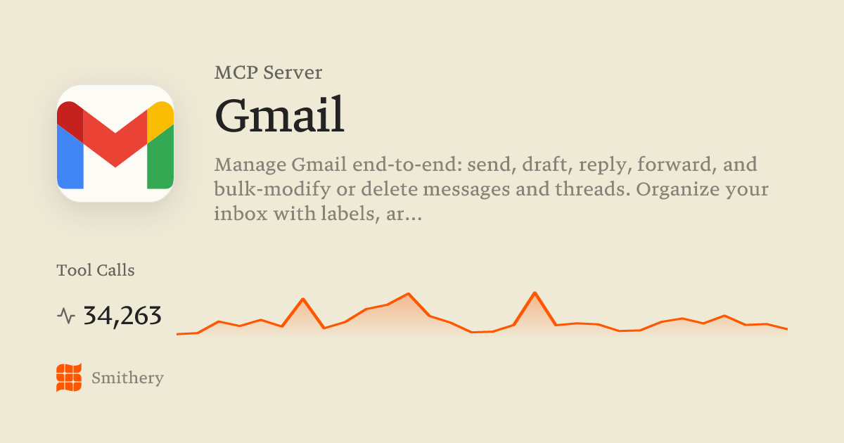 Gmail - MCP | Smithery