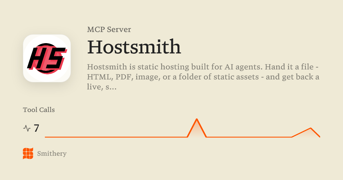 Hostsmith - MCP | Smithery