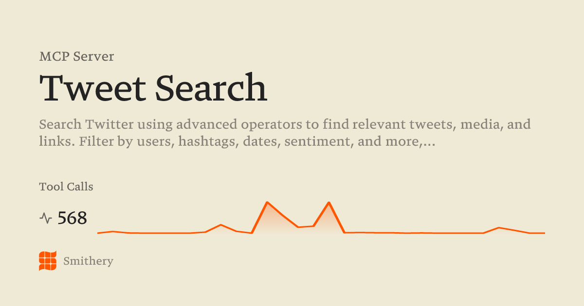 Tweet Search - MCP | Smithery