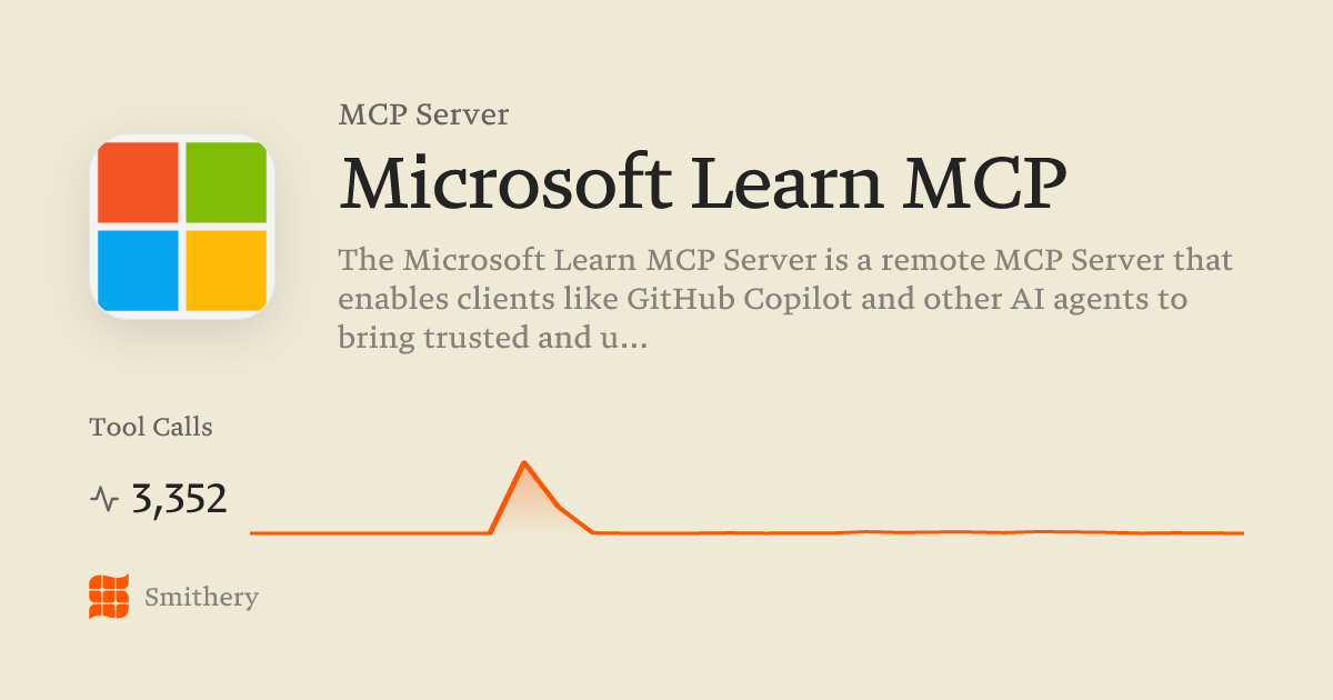 Microsoft Learn MCP - MCP | Smithery