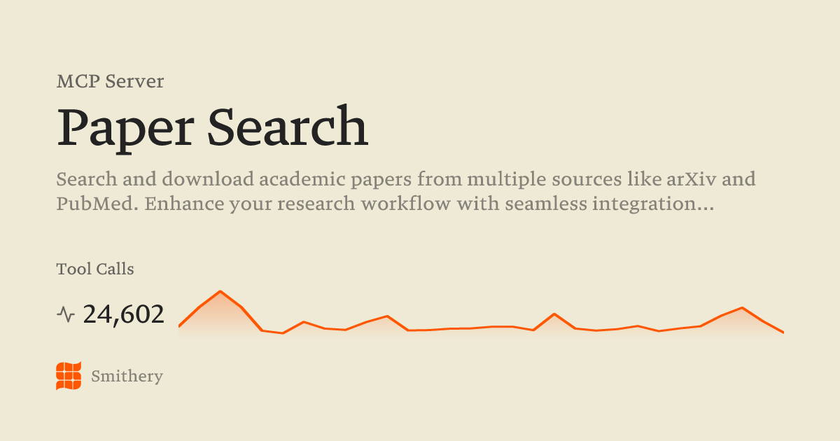 Paper Search - MCP | Smithery