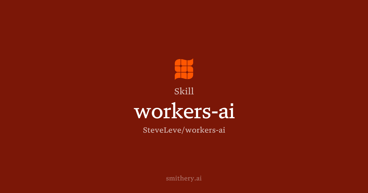 workers-ai - Skill | Smithery