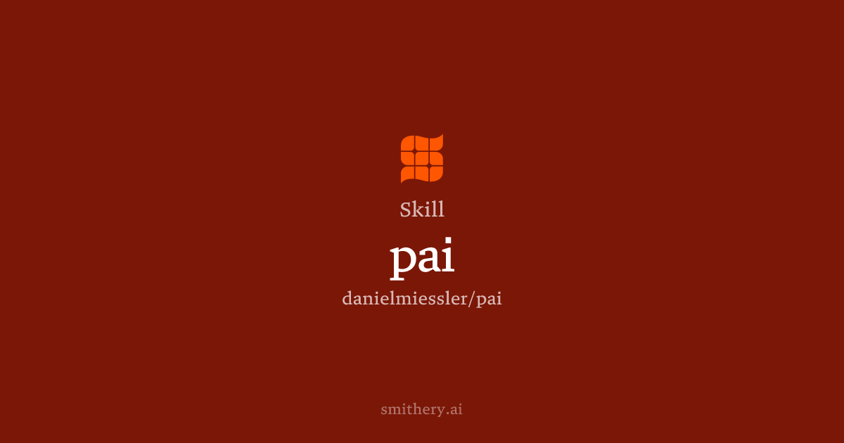 pai - Skill | Smithery