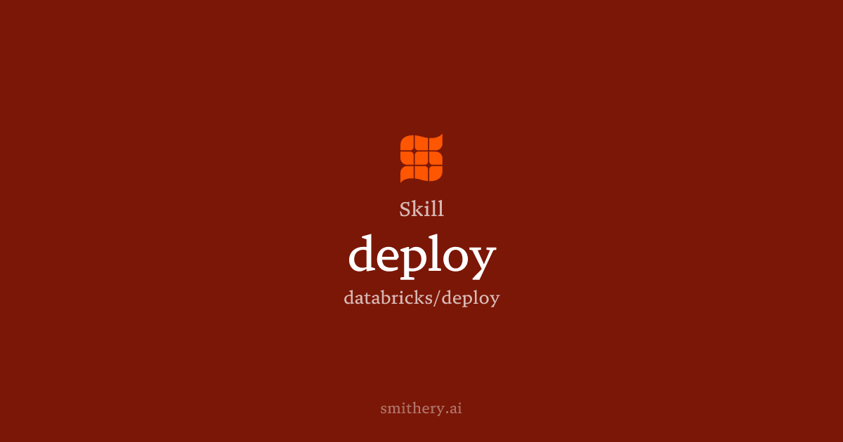 deploy - Skill | Smithery