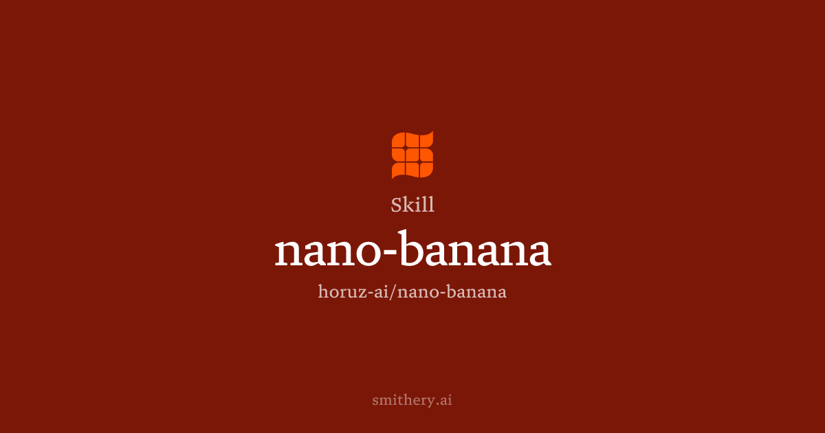 nano-banana - Skill | Smithery