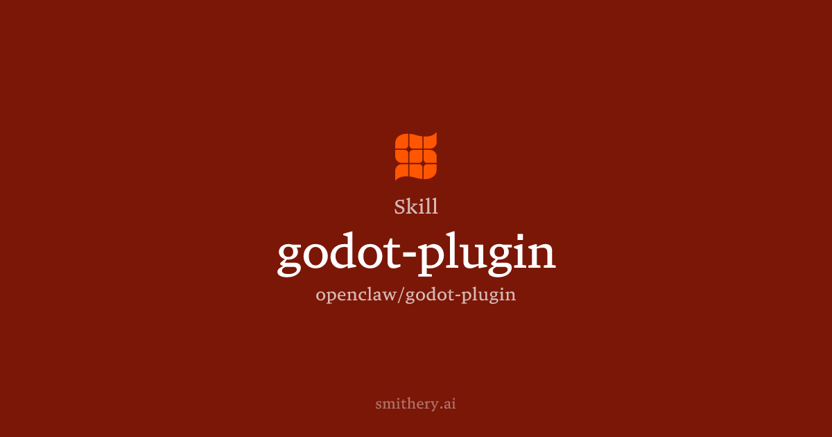 godot-plugin - Skill | Smithery