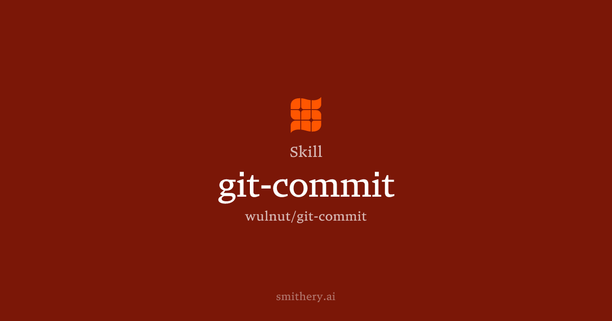 git-commit - Skill | Smithery